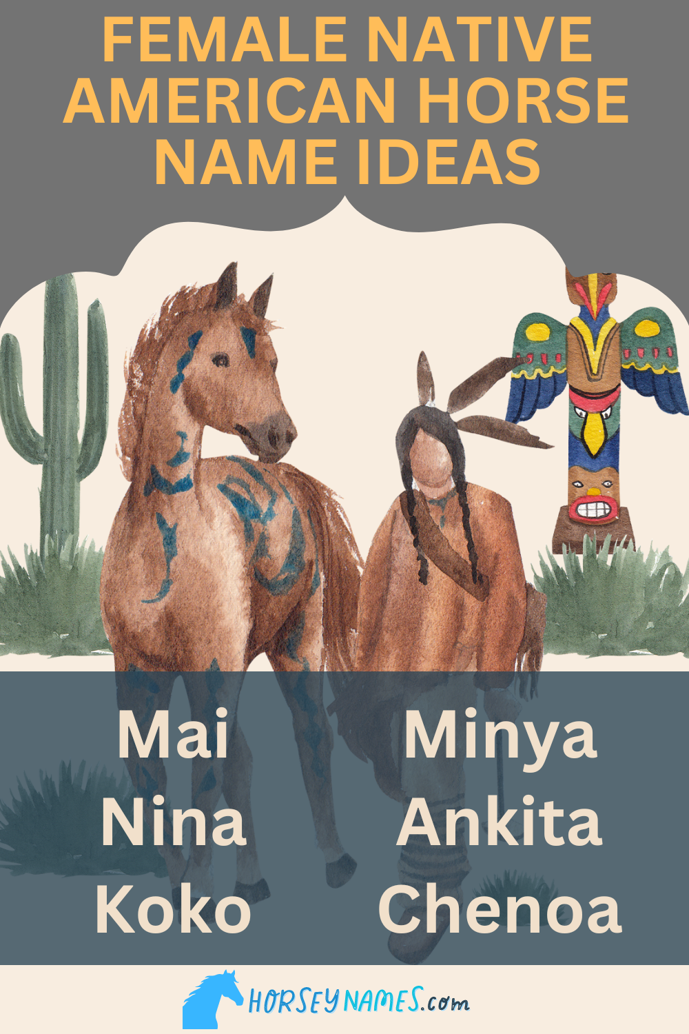 100+ Native American Horse Names with Meanings and Generator